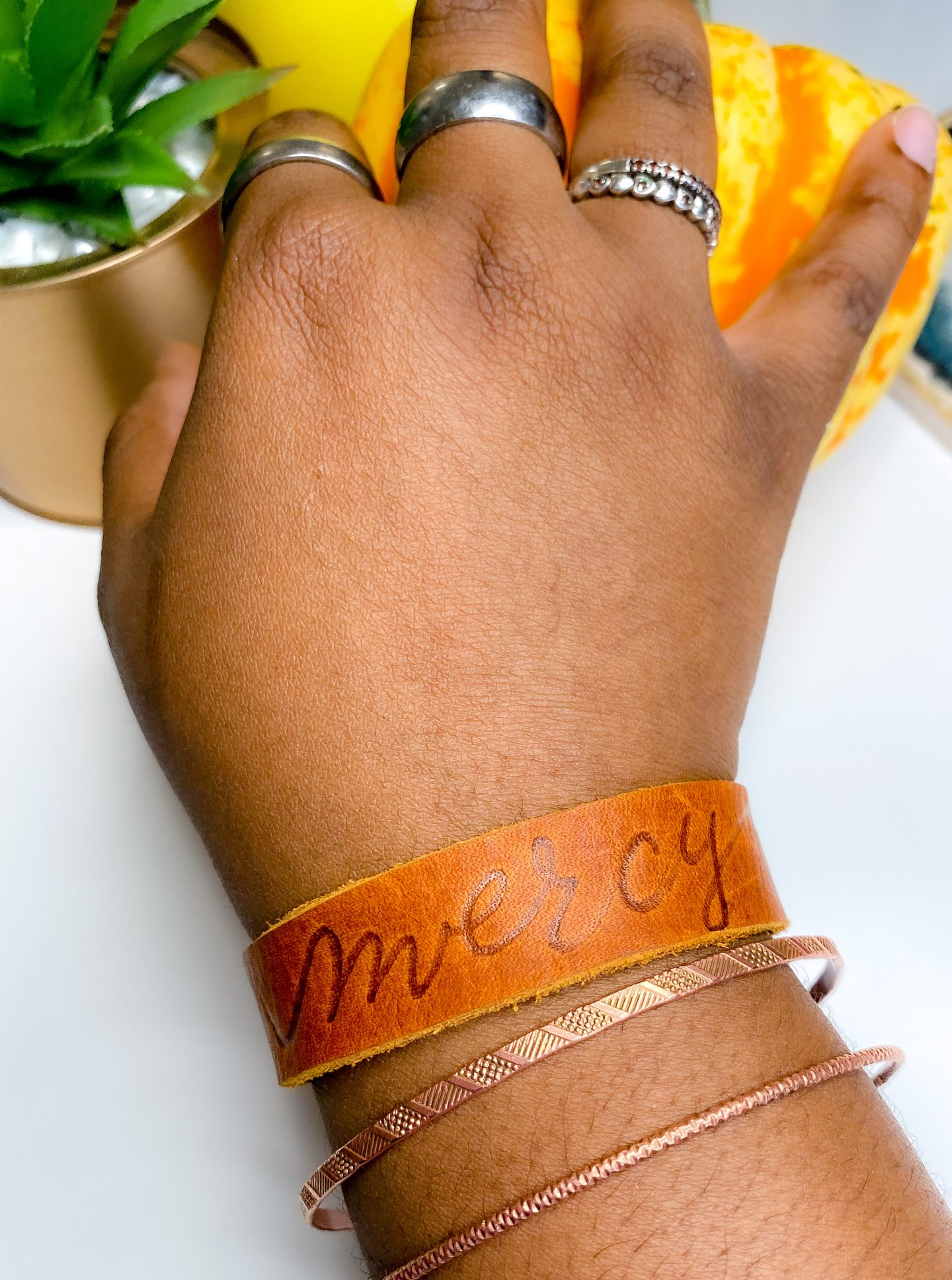 Mercy Leather Bracelet (Mercy Jewelry) - Magnolia Place